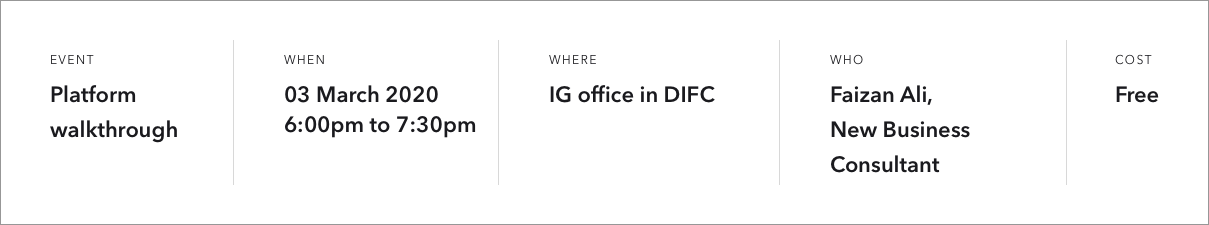 IG platform walkthrough | IG AE