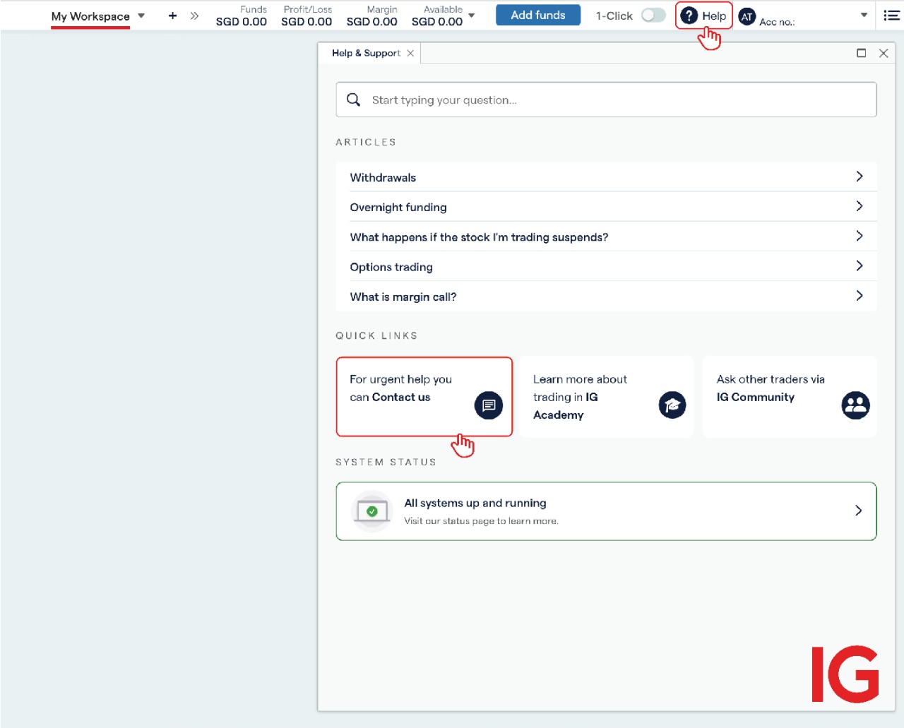 How do I contact you? | IG Singapore