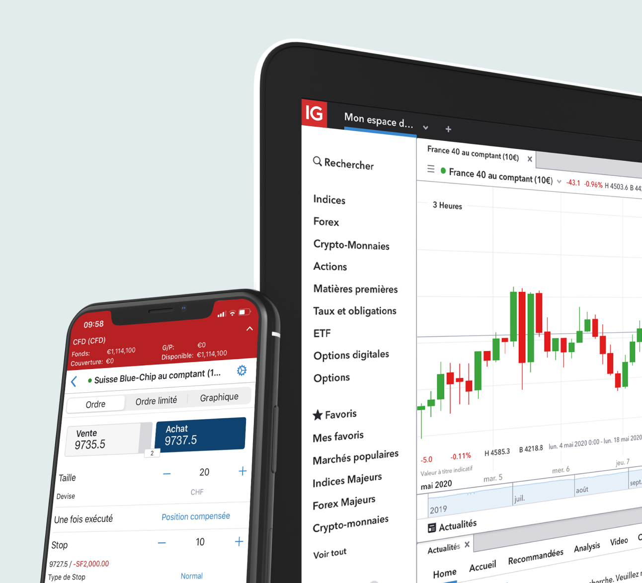 Trader avec IG Bank | IG Bank Suisse