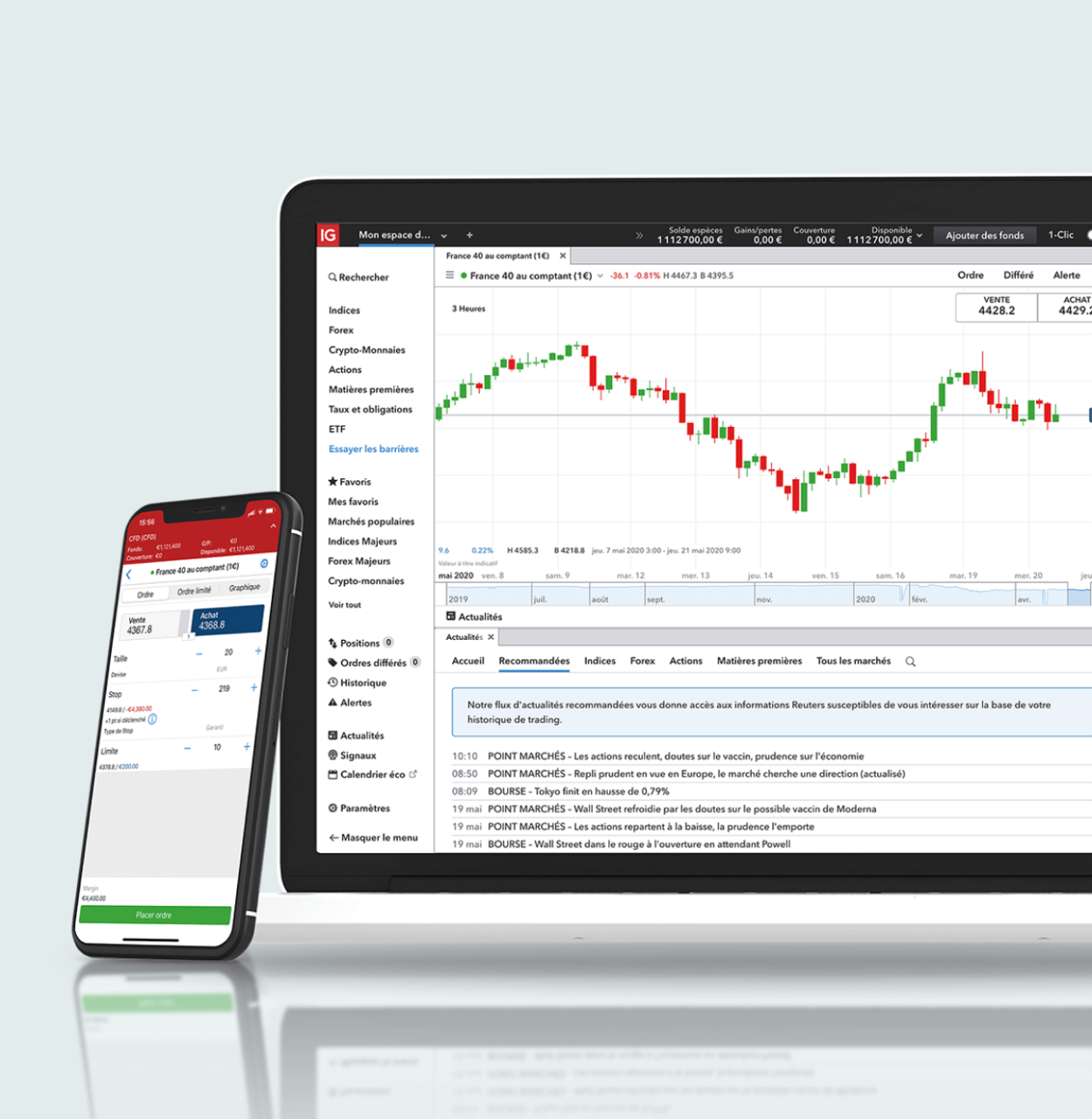 Comparatif des meilleures plateformes de trading | IG France